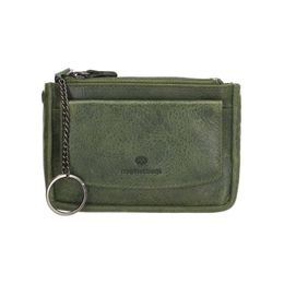 Micmacbags Leder-Schl&uuml;sseletui in Khaki - (B)13 x (H)7 x (T)2 cm - 65% | Portemonnaies-etuis