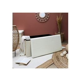 Ethnical Life Aufbewahrungsbank in Beige/ Creme - (B)76 x (H)38 x (T)38 cm - 43% | Sitzmoebel