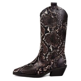 loft37 Leder-Cowboystiefel in Braun - 57% | Gr&ouml;&szlig;e 35 | Damen-stiefel