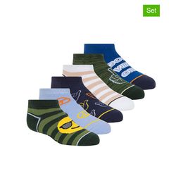 Skechers 6er-Set: Socken in Gr&uuml;n/ Blau/ Rosa - 58% | Gr&ouml;&szlig;e 23-26 | Kinder-socken-strumpfhosen