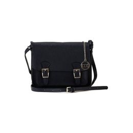 Mia Tomazzi Leder-Umh&auml;ngetasche "Ontani" in Dunkelblau - (B)26 x (H)18 x (T)9 cm - 73% | Damen-taschen