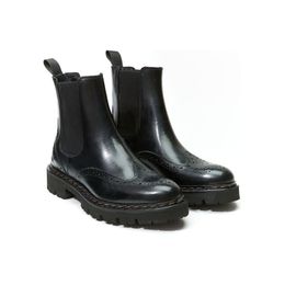 British Passport Leder-Chelsea-Boots in Schwarz - 56% | Gr&ouml;&szlig;e 41 | Stiefeletten