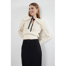 Trendyol Pullover in Creme - 61% | Gr&ouml;&szlig;e L | Damen-pullover-cardigans