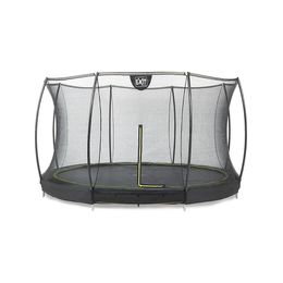 EXIT Trampolin "Silhouette Ground" in Schwarz - &Oslash; 366 cm - ab 3 Jahren - 18% | Gartenspielzeug