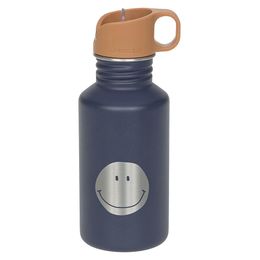 L&auml;ssig L&auml;ssig Edehlstahl-Trinkflasche "Little Gang - Smile" in Dunkelblau - 500 ml - 11% | Kinder-austruestung-accessoires