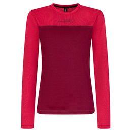 Rockexperience ROCK EXPERIENCE Fleecelongsleeve "Arrows Crewneck" in Rot - 54% | Gr&ouml;&szlig;e L | Damen-outdoor-tops-shirts