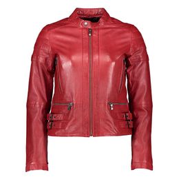 Buffalo Lederjacke in Rot - 74% | Gr&ouml;&szlig;e 34 | Damenjacken