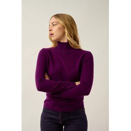 AUTHENTIC CASHMERE Kaschmir-Pullover "Eileen" in Pflaume - 61% | Gr&ouml;&szlig;e L | Damen-pullover-cardigans