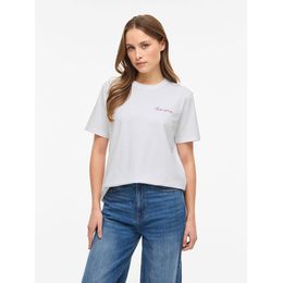 Vila Shirt "Vinora" in Wei&szlig; - 30% | Gr&ouml;&szlig;e M | Damen-tops