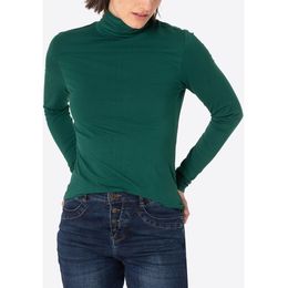 Timezone Longsleeve in Gr&uuml;n - 65% | Gr&ouml;&szlig;e XL | Damen-tops