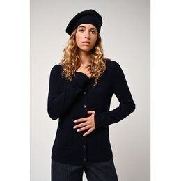 AUTHENTIC CASHMERE Kaschmir-Cardigan "Caron" in Dunkelblau - 66% | Gr&ouml;&szlig;e L | Damen-pullover-cardigans