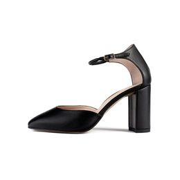 loft37 Leder-Spangenpumps "East Of The Sun" in Schwarz - 49% | Gr&ouml;&szlig;e 40 | Pumps