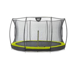 EXIT Trampolin "Silhouette Ground" in Gr&uuml;n - &Oslash; 427 cm - ab 3 Jahren - 18% | Gartenspielzeug