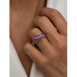 Les Petites Pr&eacute;cieuses Vergold. Ring mit Edelsteinen - 74% | Gr&ouml;&szlig;e 56 | Schmuck