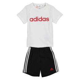 Adidas 2tlg. Outfit in Wei&szlig;/ Schwarz - 35% | Gr&ouml;&szlig;e 80 | Baby-shirts