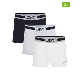 Reebok 3er-Set: Boxershorts "Hinlo" in Wei&szlig;/ Schwarz/ Grau - 54% | Gr&ouml;&szlig;e XL | Herren-waesche