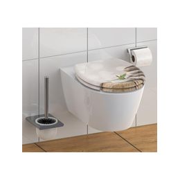 Sch&uuml;tte Sch&uuml;tte WC-Sitz mit Absenkautomatik "Stone pyramid" in Beige - 20% | Badezimmer-accessoires