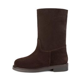 loft37 Leder-Boots in Braun - 61% | Gr&ouml;&szlig;e 41 | Damen-stiefel