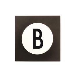 Design Letters Wandhaken "B" in Schwarz - (B)9 x (H)14 cm - 72% | Garderoben