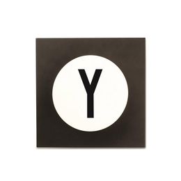 Design Letters Wandhaken "Y" in Schwarz - (B)9 x (H)14 cm - 72% | Garderoben