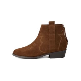 loft37 Leder-Ankle-Boots in Hellbraun - 54% | Gr&ouml;&szlig;e 39 | Stiefeletten