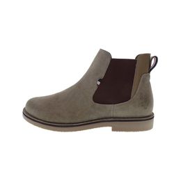 U.S. Polo Assn. Leder-Chelsea-Boots in Khaki - 61% | Gr&ouml;&szlig;e 42 | Herrenstiefel