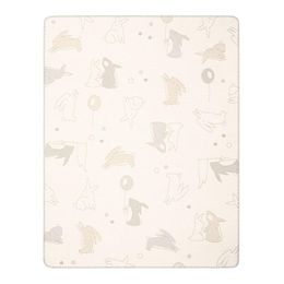 Biederlack Babydecke ''Little rabbits'' in Creme - (L)100 x (B)75 cm - 59% | Decken