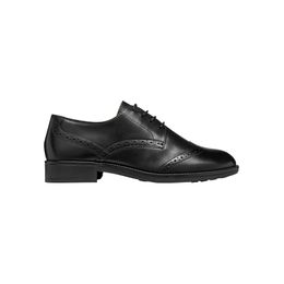 Geox Leder-Schn&uuml;rschuhe "Jaylon 2" in Schwarz - 58% | Gr&ouml;&szlig;e 41 | Herren-schnuerschuhe
