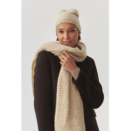 TATUUM Schal "Sapina" mit Wollanteil in Taupe - (L)190 x (B)37 cm - 28% | Damen-schals-tuecher