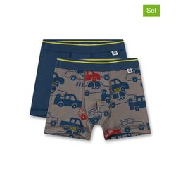 Sanetta 2er-Set: Boxershorts in Dunkelblau/ Grau - 40% | Gr&ouml;&szlig;e 92 | Baby-waesche