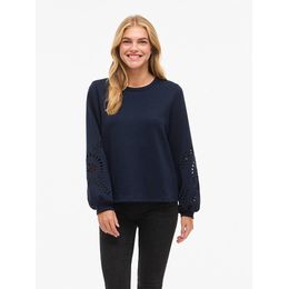 Vila Sweatshirt "Visandy" in Dunkelblau - 40% | Gr&ouml;&szlig;e M | Damen-sweatshirts-jacken
