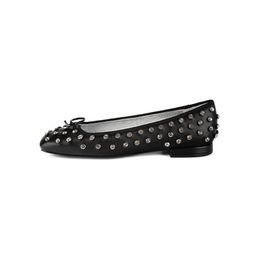 loft37 Leder-Ballerinas in Schwarz - 54% | Gr&ouml;&szlig;e 38 | Damen-ballerinas