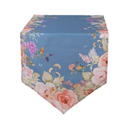 Clayre & Eef Clayre & Eef Tischl&auml;ufer in Blau/ Rosa - (L)160 x (B)50 cm - 18% |
