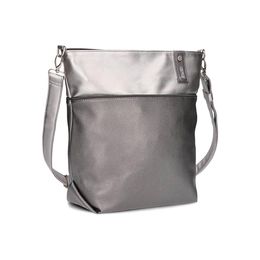 Zwei Umh&auml;ngetasche in Grau/ Silber - (B)33 x (H)32 x (T)13 cm - 56% | Damen-taschen