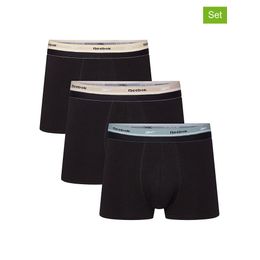 Reebok 3er-Set: Boxershorts "Farr" in Schwarz - 62% | Gr&ouml;&szlig;e L | Herren-waesche