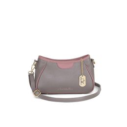 Anna Morellini Leder-Umh&auml;ngetasche "Manfrina" in Grau - (B)15 x (H)14 x (T)9 cm - 79% | Damen-taschen