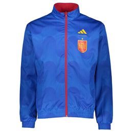 Adidas Wende-Trainingsjacke in Blau/ Rot - 64% | Gr&ouml;&szlig;e M | Herrenjacken