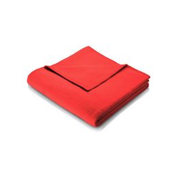 Biederlack Wohndecke in Rot - (L)200 x (B)150 cm - 63% | Decken