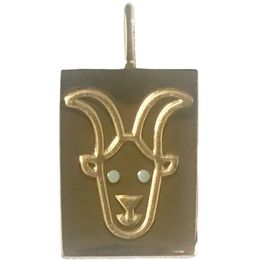 Design Letters Vergold. Anh&auml;nger "Aries" - (H)2 cm - 63% | Schmuck