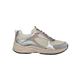 Geox Sneakers "Zarvia" in Beige/ Silber - 41% | Gr&ouml;&szlig;e 38 | Damen-sneakers