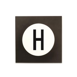 Design Letters Wandhaken "H" in Schwarz - (B)9 x (H)14 cm - 69% | Garderoben
