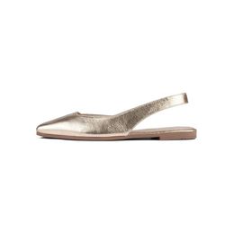 loft37 Leder-Slingballerinas in Gold - 54% | Gr&ouml;&szlig;e 39 | Damen-ballerinas
