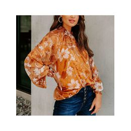 Milan Kiss Bluse in Orange - 64% | Gr&ouml;&szlig;e L | Damen-blusen