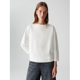 Opus Sweatshirt "Gelix" in Wei&szlig; - 53% | Gr&ouml;&szlig;e 40 | Damen-sweatshirts-jacken