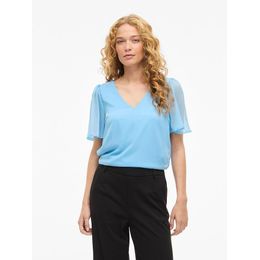Vila Bluse "Vifalia" in Hellblau - 48% | Gr&ouml;&szlig;e 34 | Damen-blusen