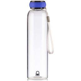 Benetton Trinkflasche in Transparent/ Blau - 550 ml - 52% | Damen-outdoor-ausruestung