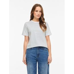 Vila Shirt "Vinora" in Gr&uuml;n/ Wei&szlig; - 24% | Gr&ouml;&szlig;e M | Damen-tops