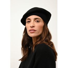 Just Cashmere Kaschmir-M&uuml;tze "Paris" in Schwarz - 61% | Damen-muetzen-caps