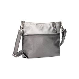 Zwei Umh&auml;ngetasche in Grau/ Silber - (B)27 x (H)23 x (T)10 cm - 57% | Damen-taschen