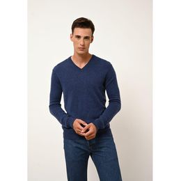 Just Cashmere Kaschmir-Pullover "Tom" in Dunkelblau - 60% | Gr&ouml;&szlig;e L | Herren-plussize